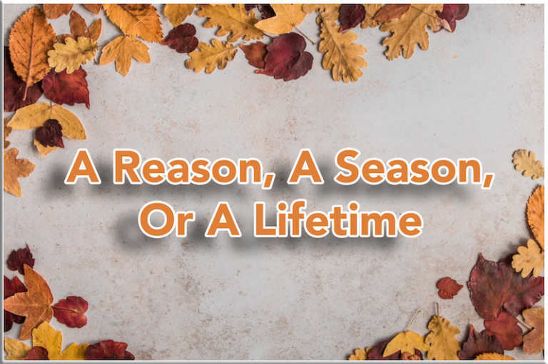 A Reason, A Season, Or A Lifetime - Art of Fatherhood