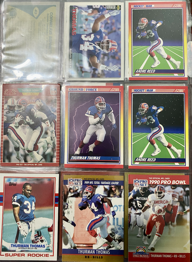 Collector of The Week - 1990 Buffalo Bills Football Card Collection