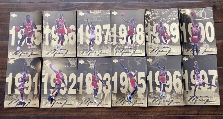 Collector of The Week - A Michael Jordan Gold Basketball Card Set